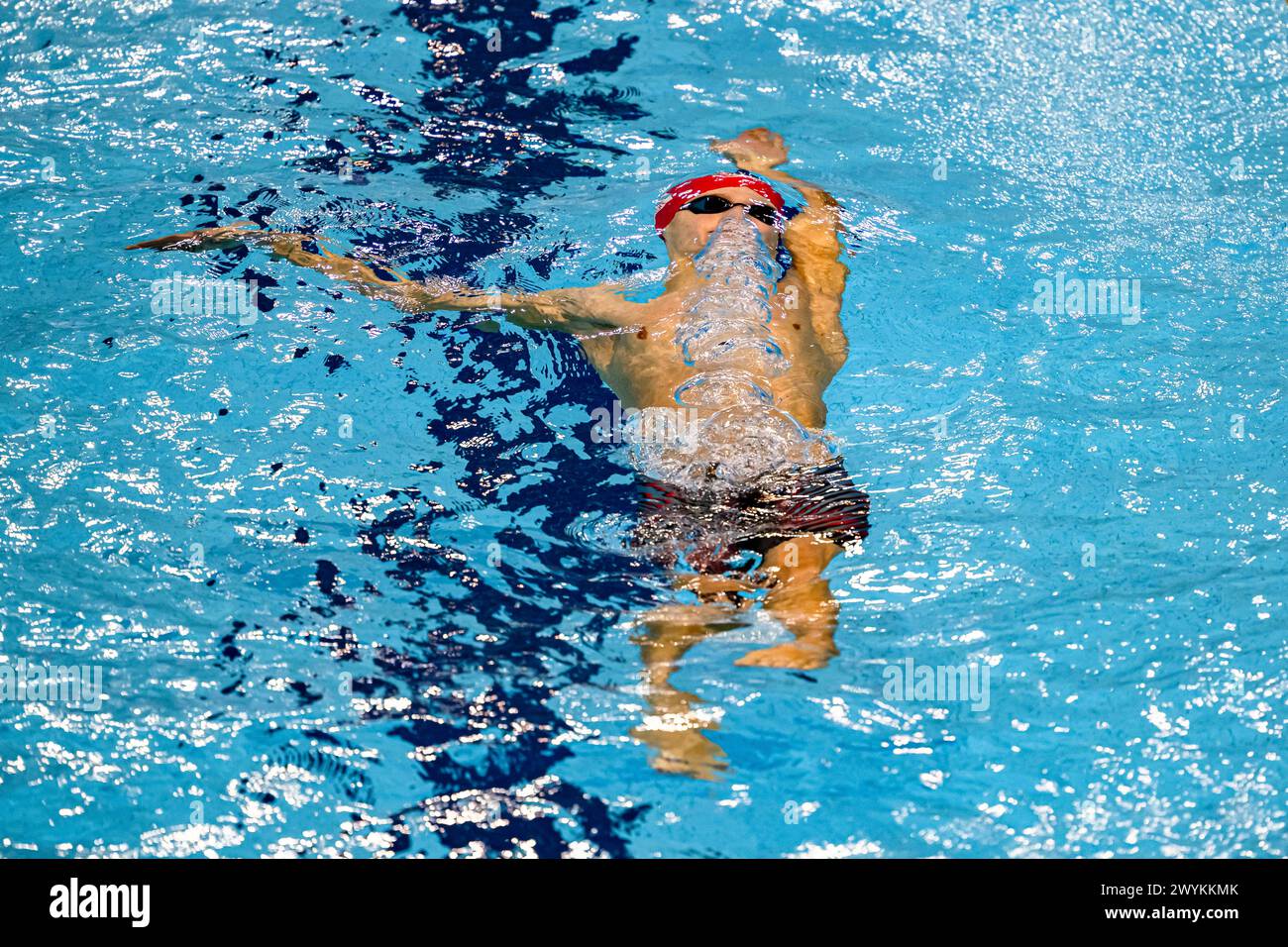 LONDON, UNITED KINGDOM. 07 April, 2024. Charlie Brown competes in Men’s ...