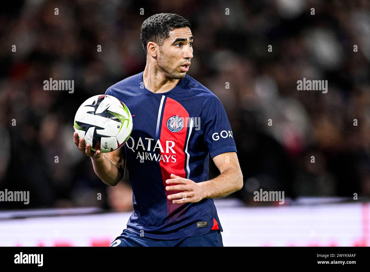 Achraf Hakimi during the Ligue 1 football match Paris Saint-Germain PSG ...