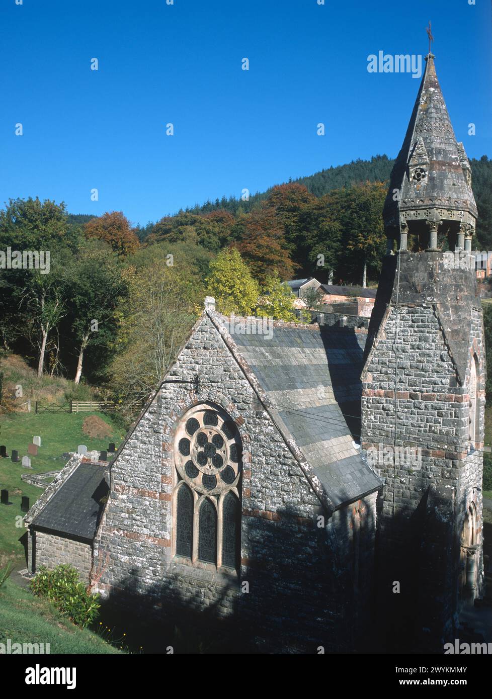 Church of St Mary the Virgin, Abbeycwmhir, Powys, built in 1865 by Mary ...