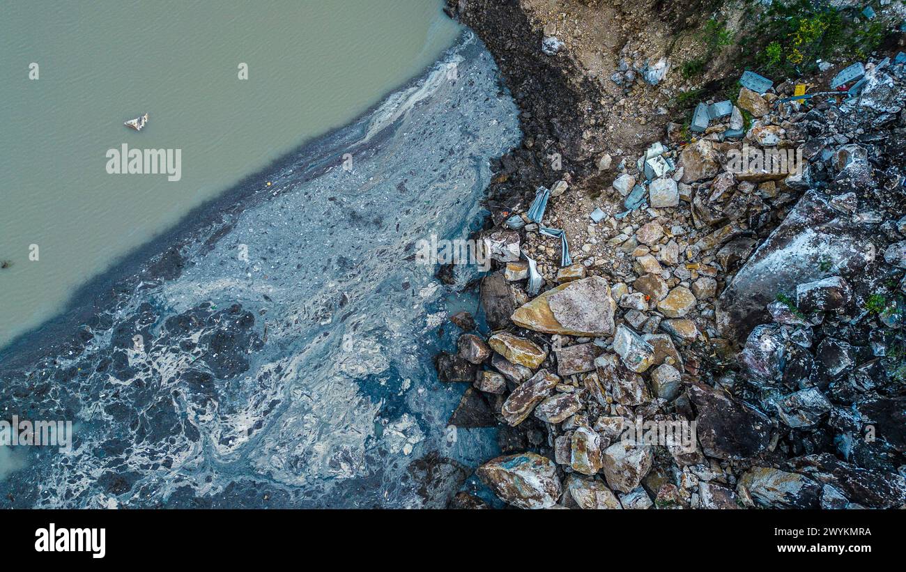 Mostar, Bosnia And Herzegovina. 07th Apr, 2024. Aerial view of ...