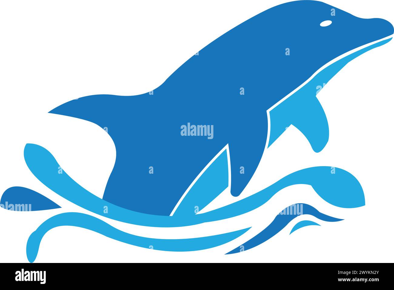 simple dolphin logo vector icon illustration design Stock Vector Image ...