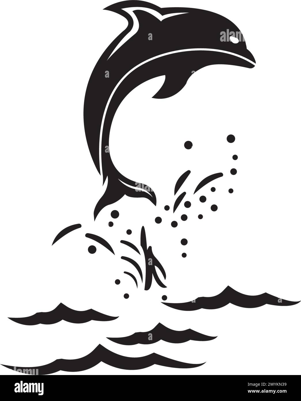 simple dolphin logo vector icon illustration design Stock Vector Image ...