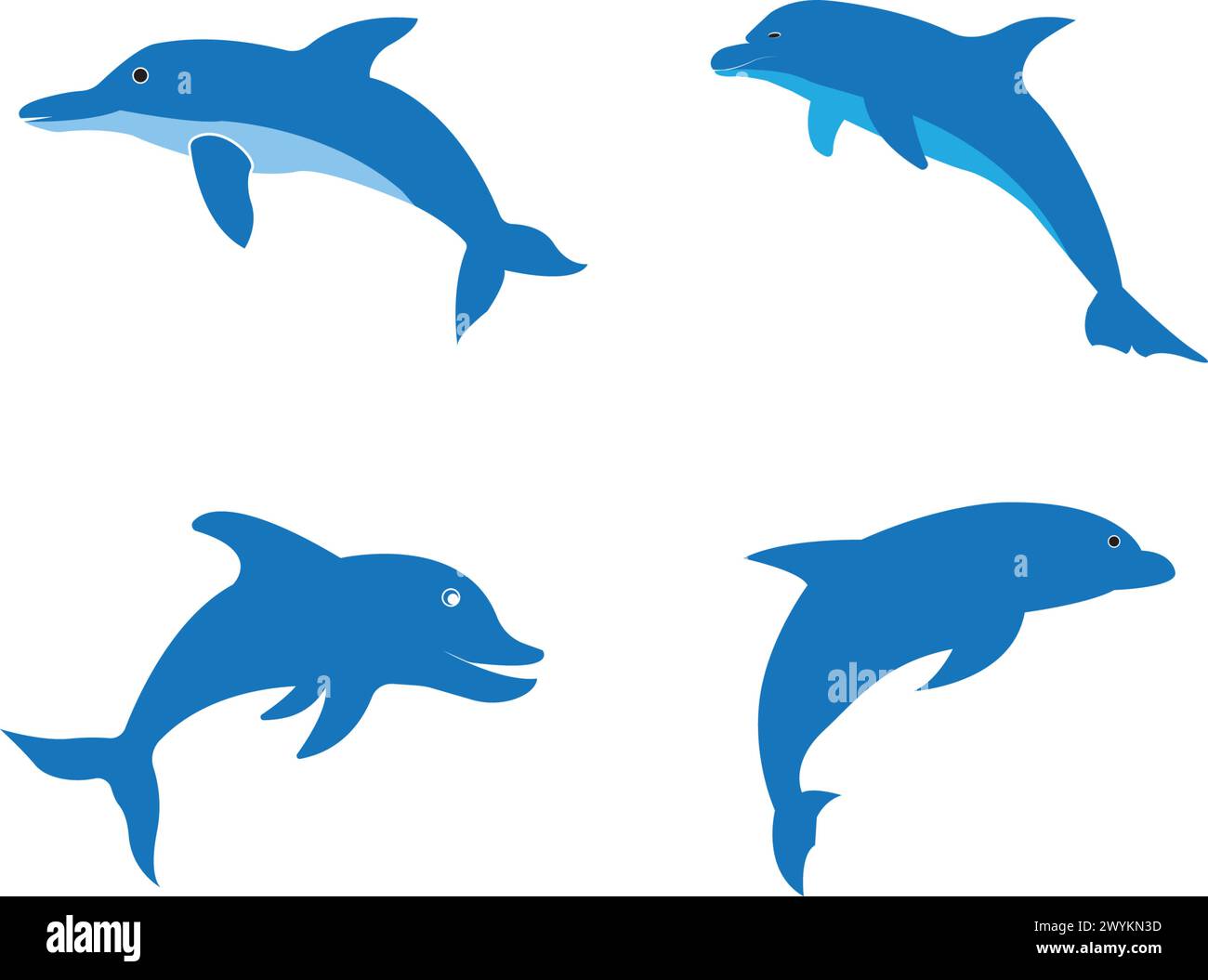 simple dolphin logo vector icon illustration design Stock Vector Image ...