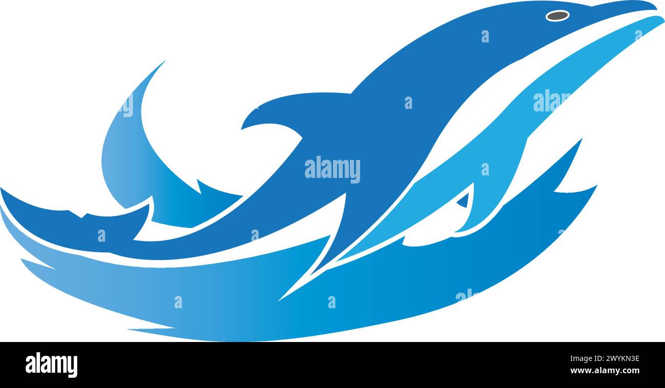 simple dolphin logo vector icon illustration design Stock Vector Image ...