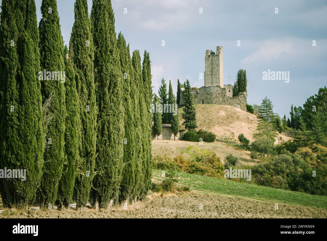 The silent watcher of Romena Castle (Pratovecchio, Arezzo, Italy Stock ...