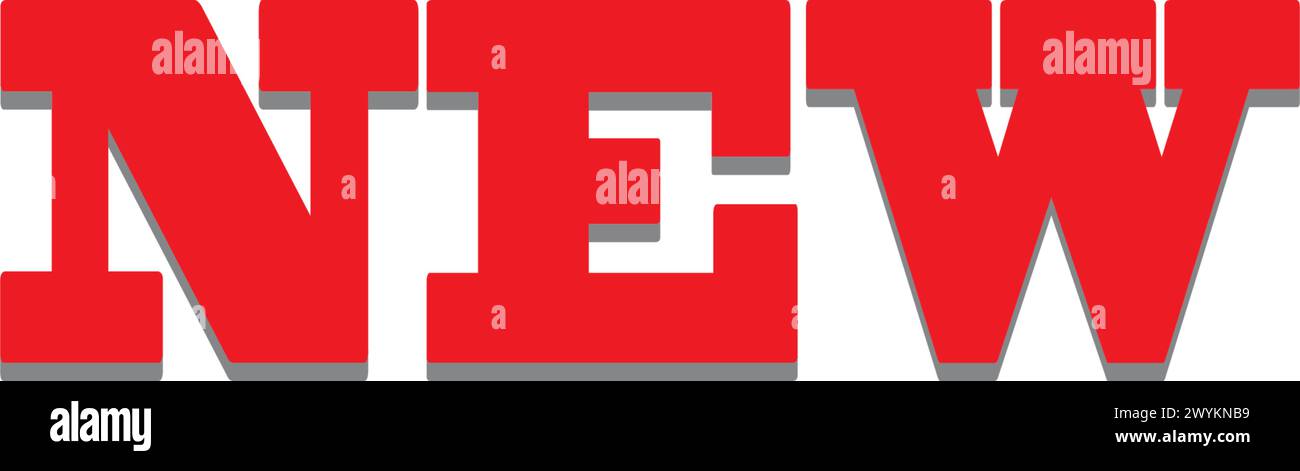 sign of new, banner vector concept illustration design Stock Vector ...