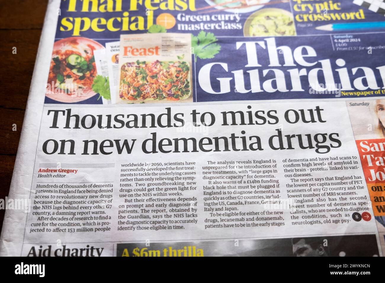'Thousands to miss out on new dementia drugs' Guardian newspaper ...
