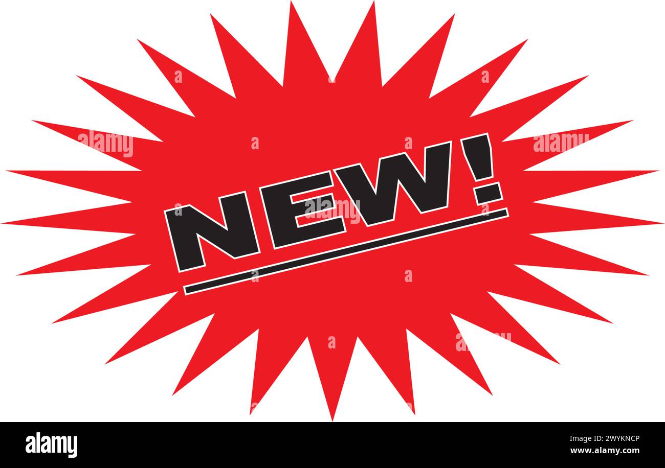 sign of new, banner vector concept illustration design Stock Vector ...