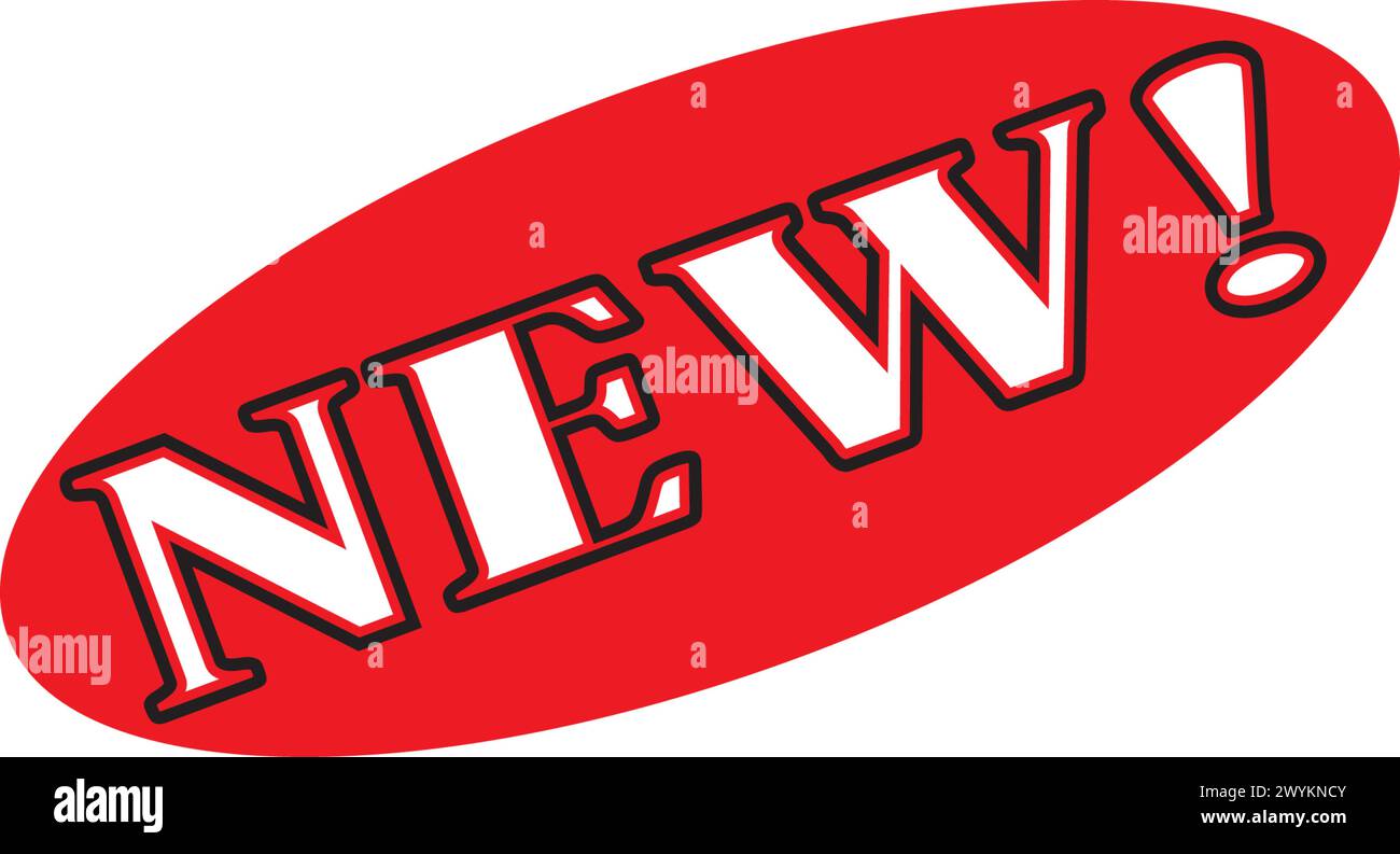 sign of new, banner vector concept illustration design Stock Vector ...