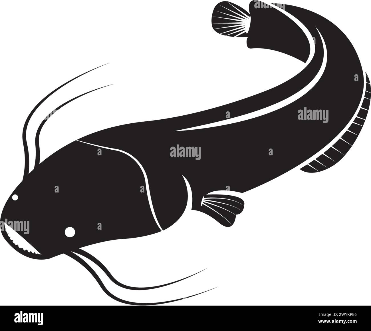 Catfish fishing logo hi-res stock photography and images - Alamy