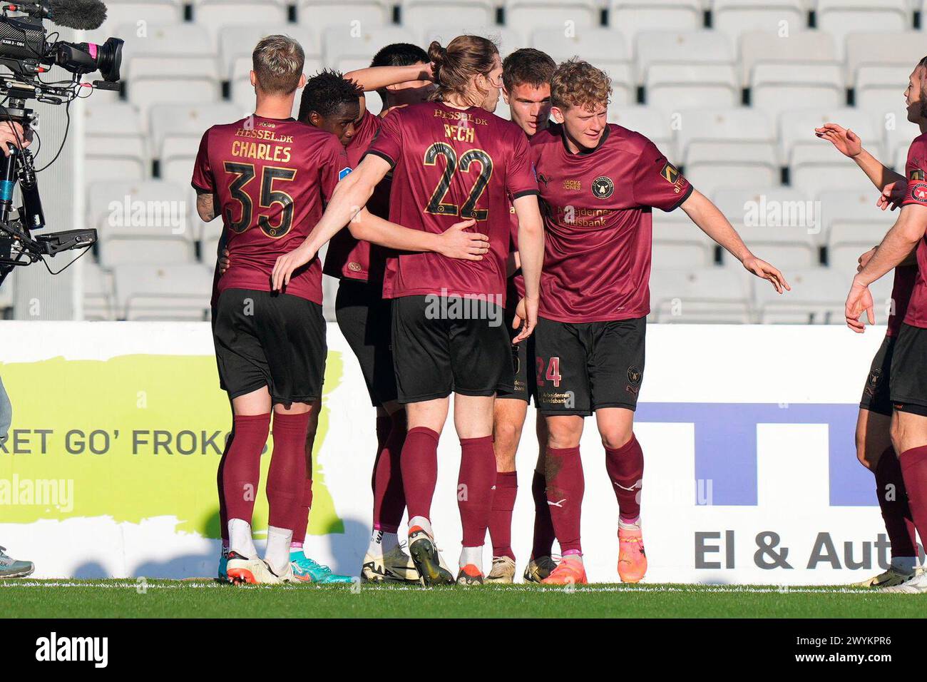 Superliga match between AGF and FC Midtjylland at Ceres Park in Aarhus Sunday, April 7, 2024 ...