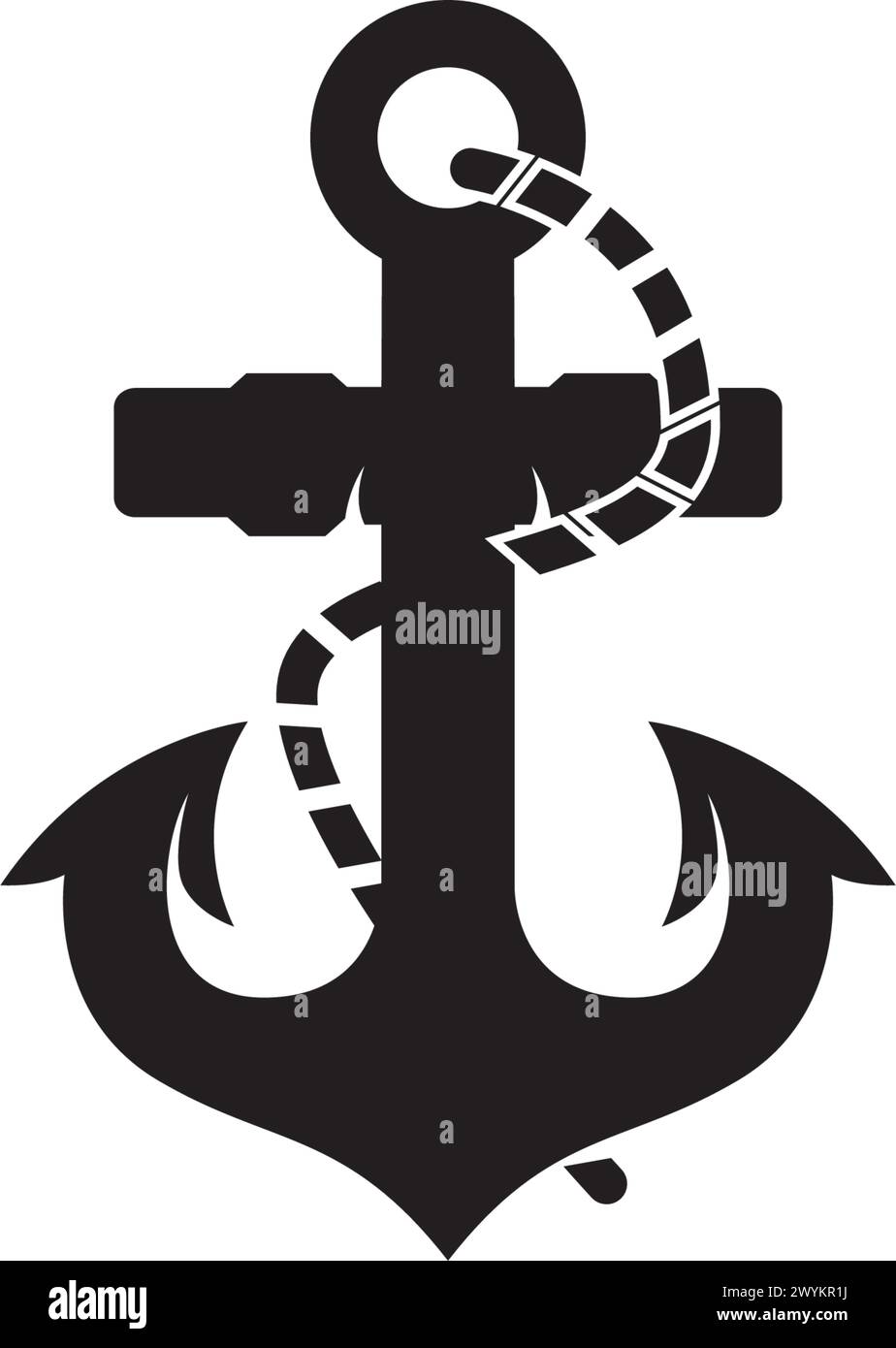 Anchor icon Logo Template vector illustration Stock Vector Image & Art ...