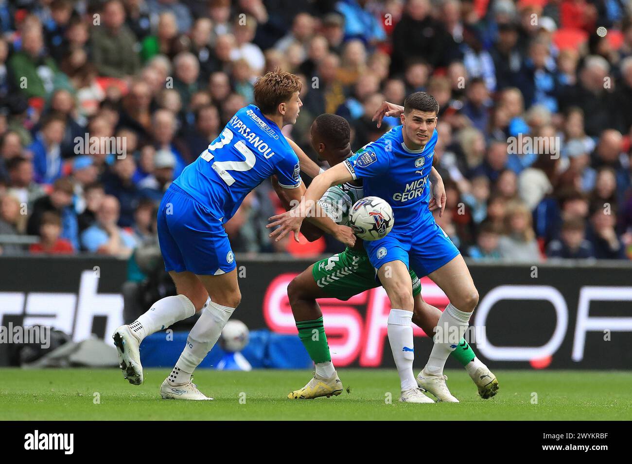 London, UK. 07th Apr, 2024. Ronnie Edwards of Peterborough United ...