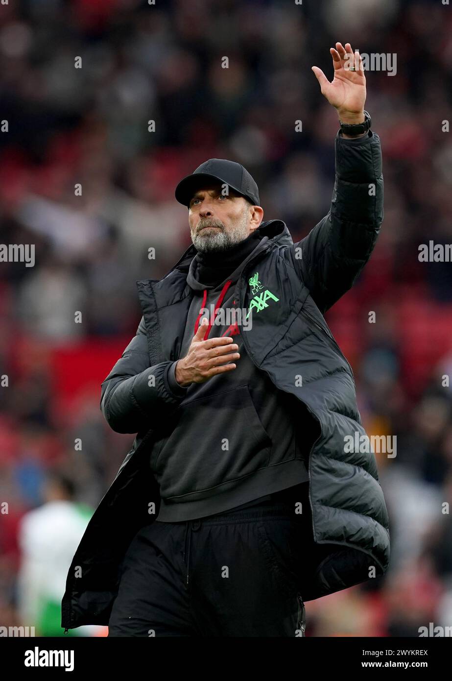 Liverpool manager Jurgen Klopp salutes the fans after the Premier ... Liverpool manager Jurgen Klopp salutes the fans after the Premier ...