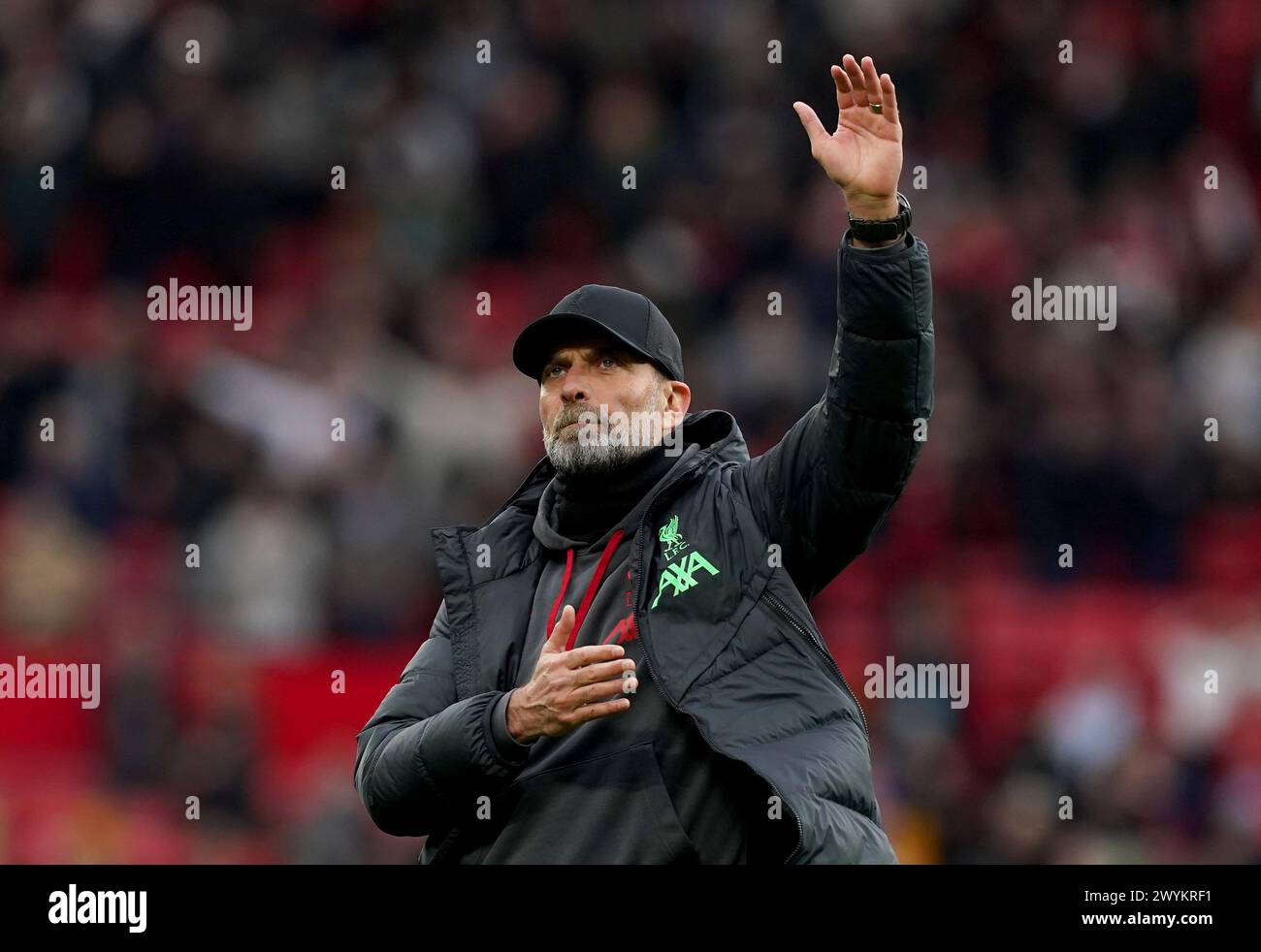 Liverpool manager Jurgen Klopp salutes the fans after the Premier ... Liverpool manager Jurgen Klopp salutes the fans after the Premier ...