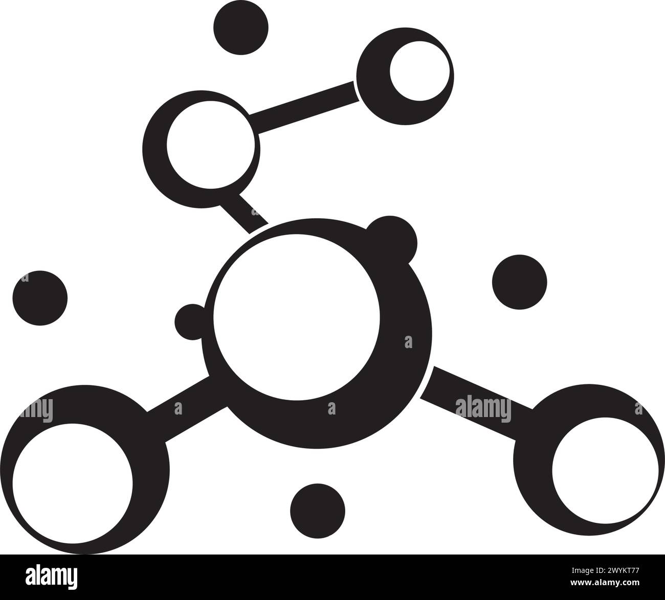 molecule logo vector illustration design template Stock Vector Image ...