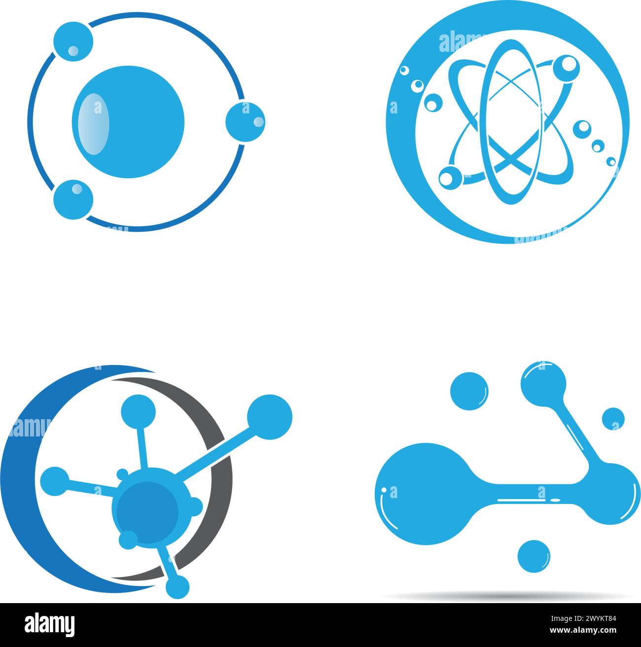 molecule logo vector illustration design template Stock Vector Image ...