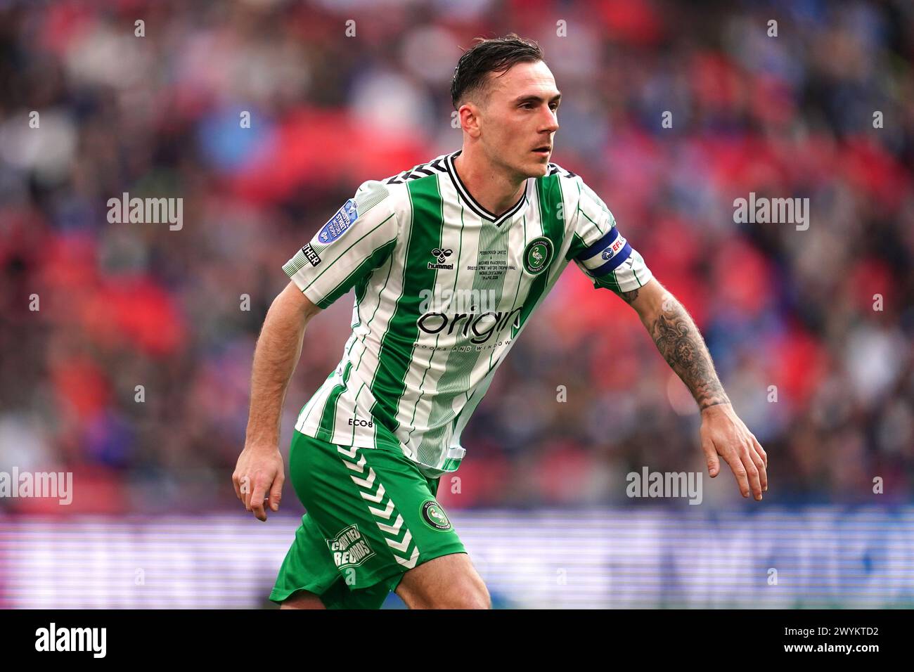 Wycombe Wanderers' Josh Scowen in action during the Bristol Street ...