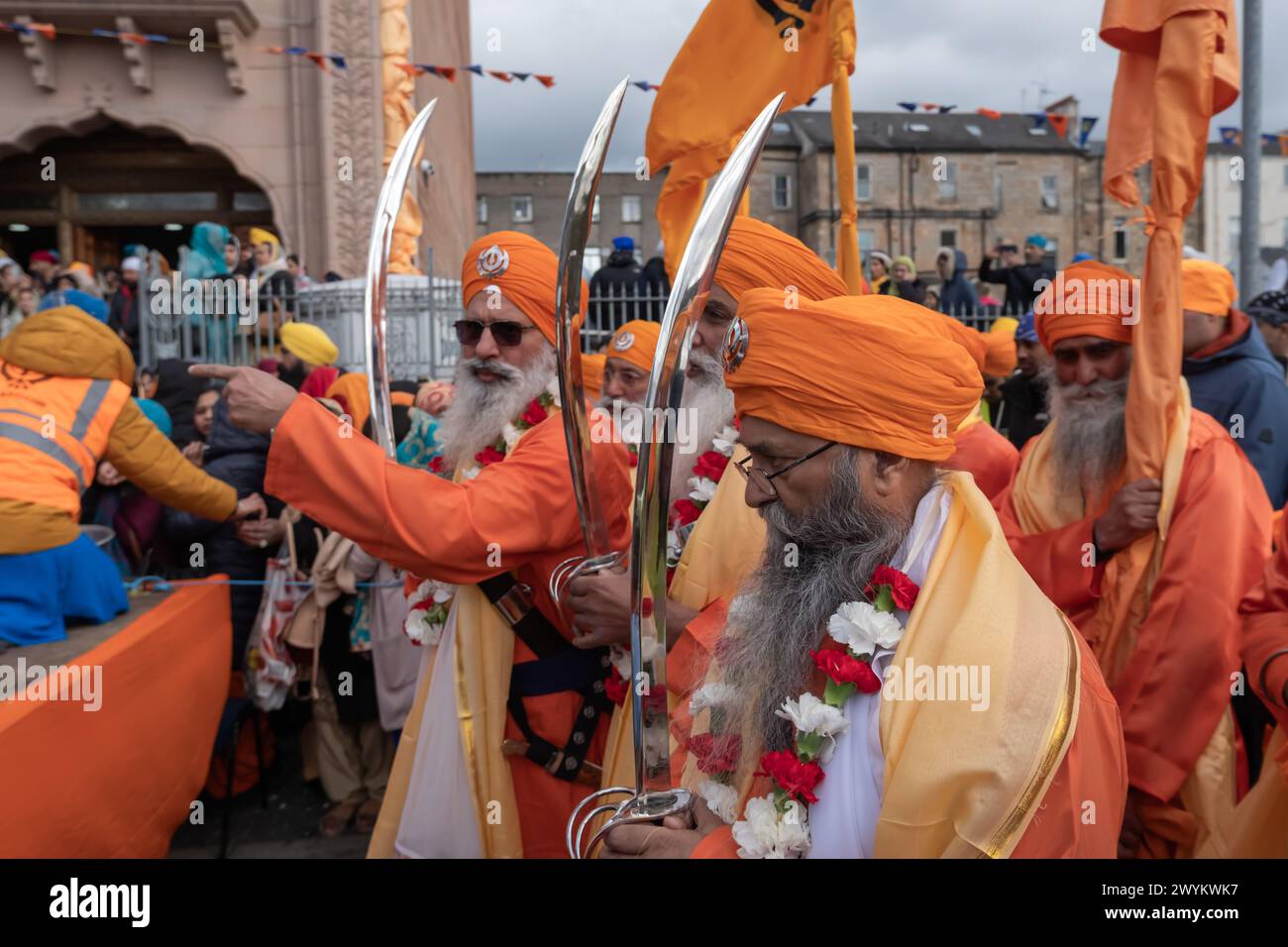 Glasgow, Scotland, UK. 7th April, 2024. The Sikh Festival of Vaisakhi ...