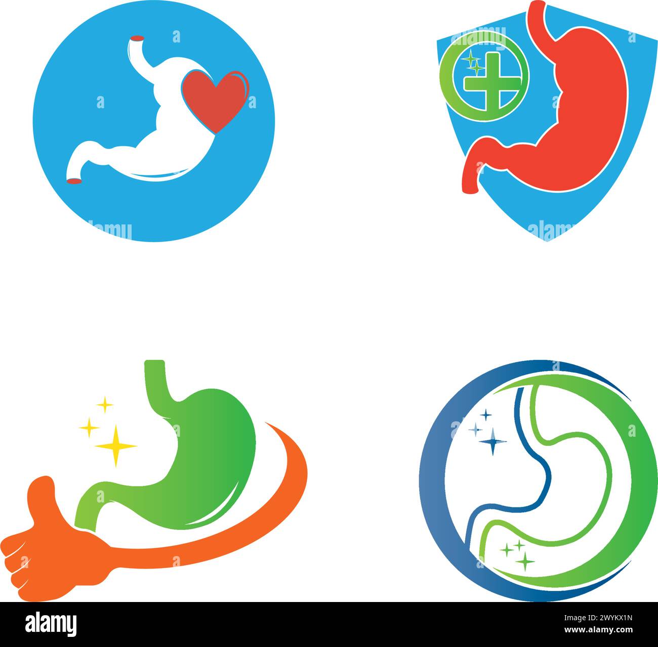 stomach care icon designs concept vector illustration design Stock ...