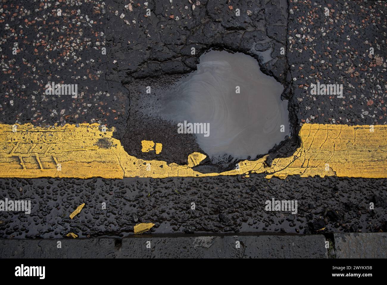 Pothole road scotland hi-res stock photography and images - Alamy