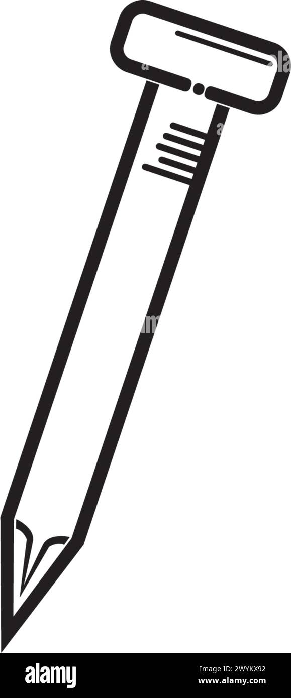 iron nails icon logo vector design template Stock Vector Image & Art ...