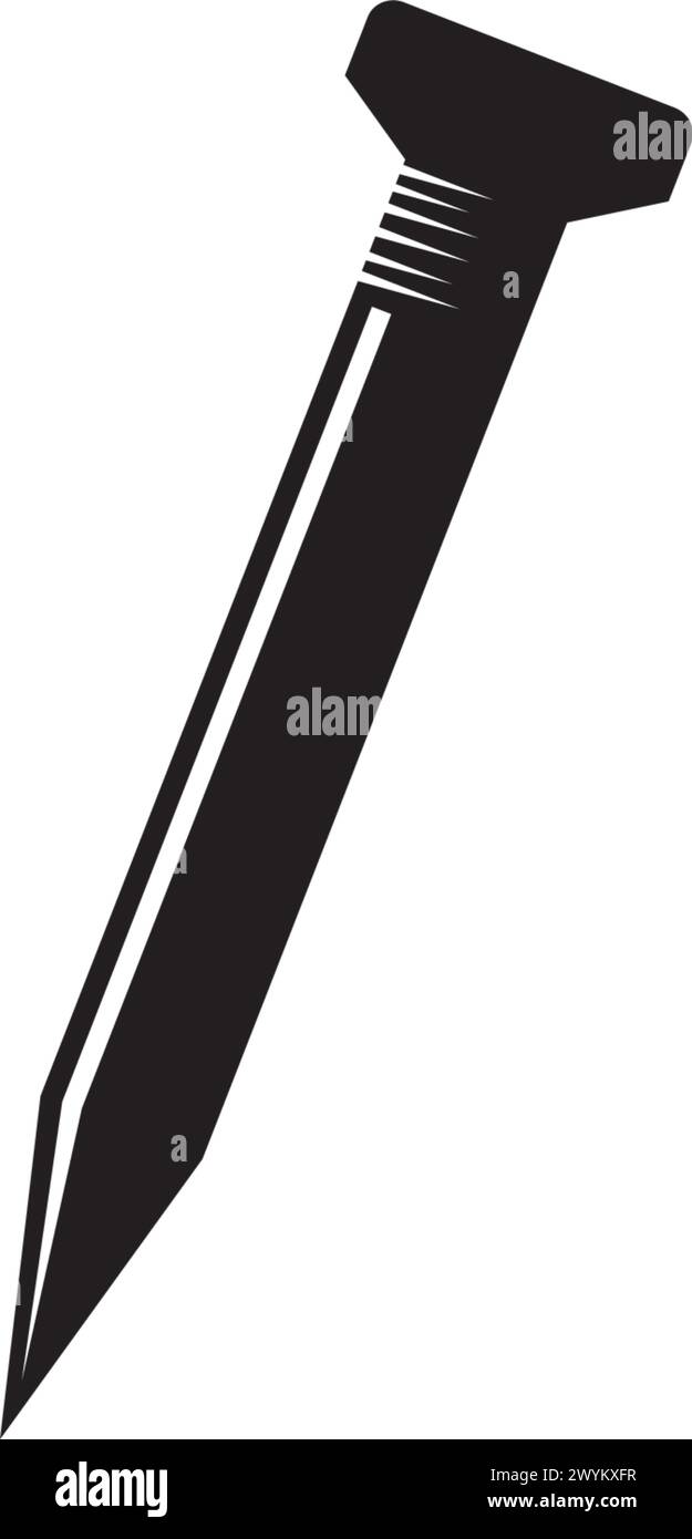 iron nails icon logo vector design template Stock Vector Image & Art ...