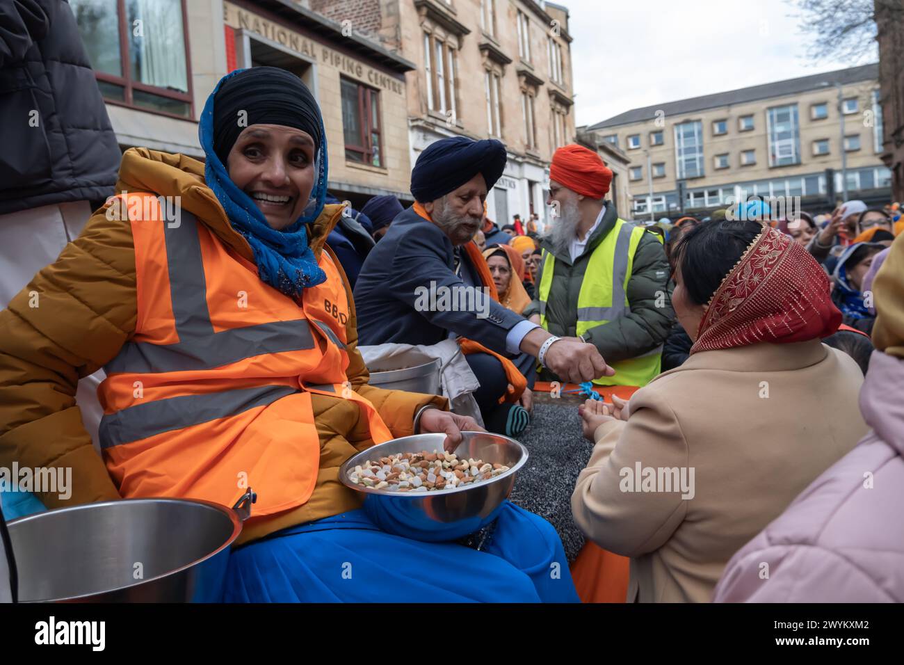 Glasgow, Scotland, UK. 7th April, 2024. The Sikh Festival of Vaisakhi ...
