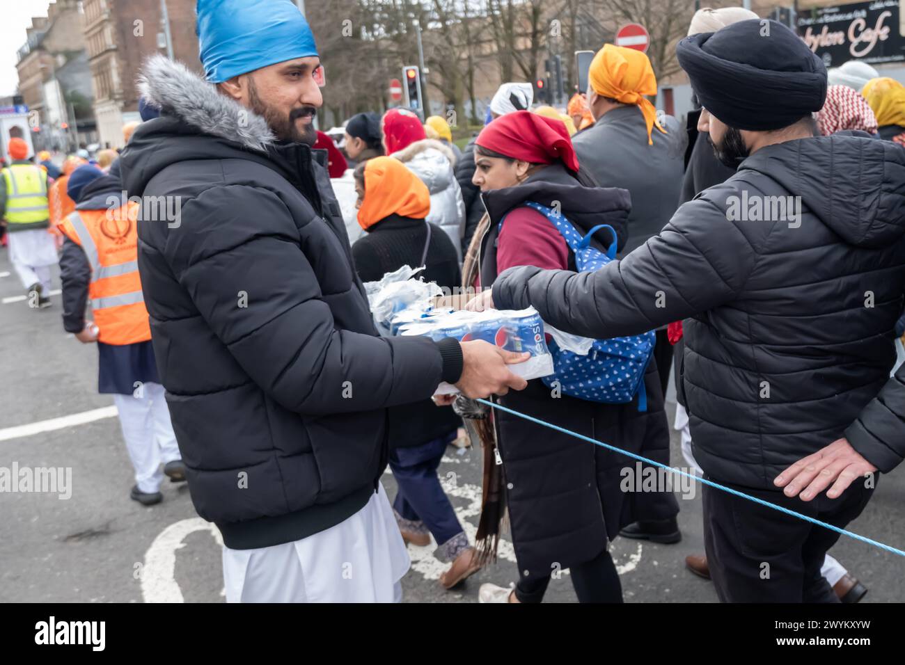 Glasgow, Scotland, UK. 7th April, 2024. The Sikh Festival of Vaisakhi ...