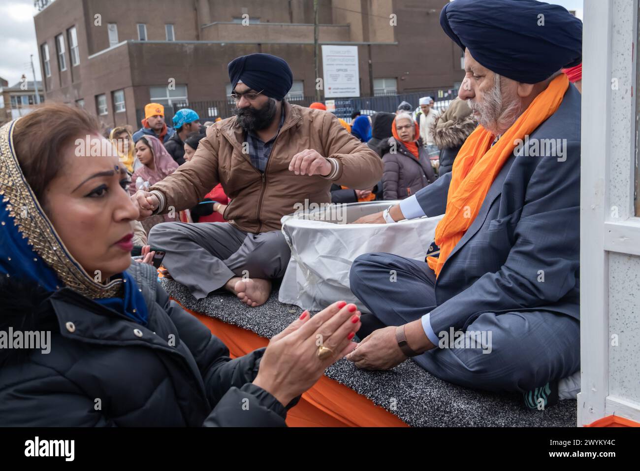 Glasgow, Scotland, UK. 7th April, 2024. The Sikh Festival of Vaisakhi ...