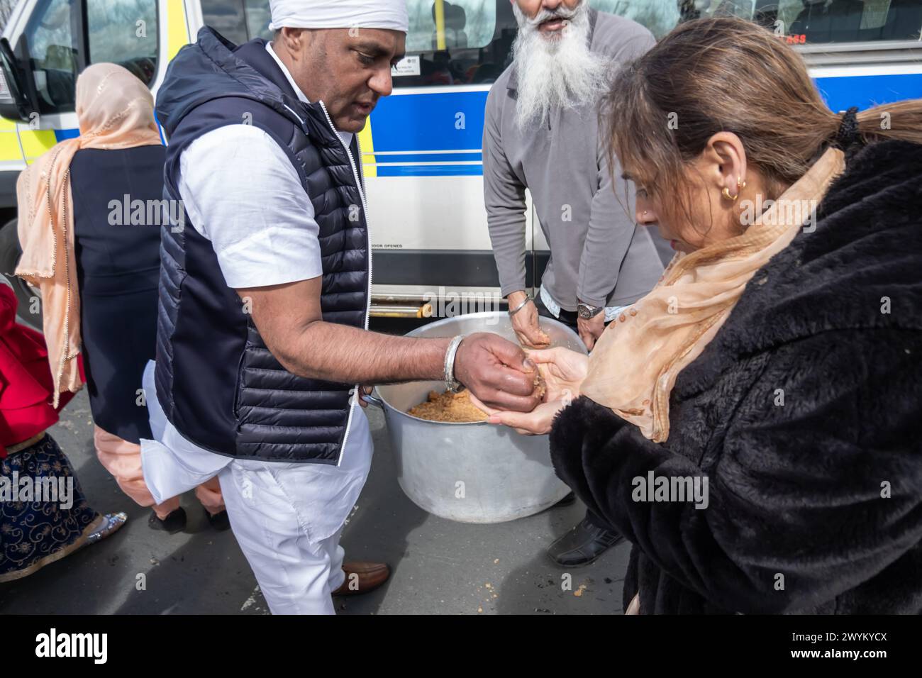 Glasgow, Scotland, UK. 7th April, 2024. The Sikh Festival of Vaisakhi ...