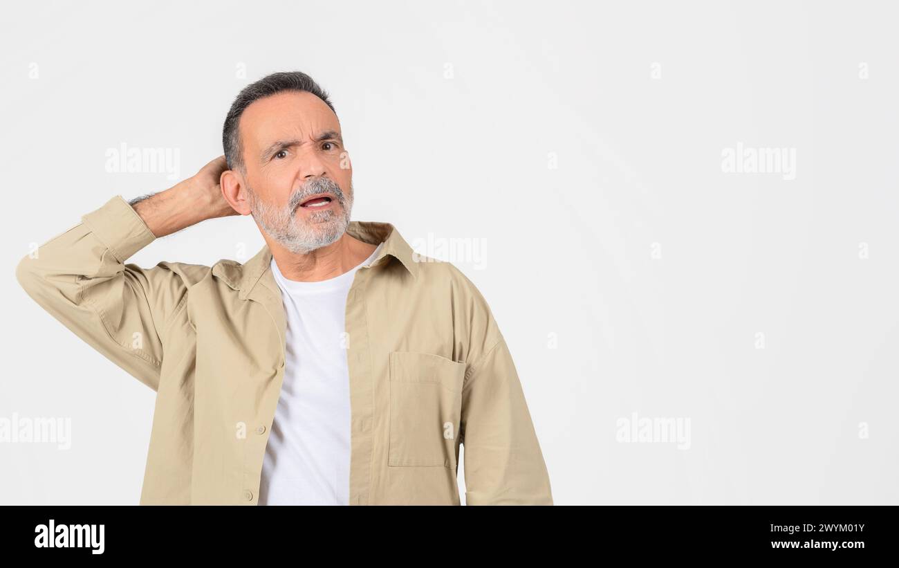 Scratching head question mark hi-res stock photography and images - Alamy