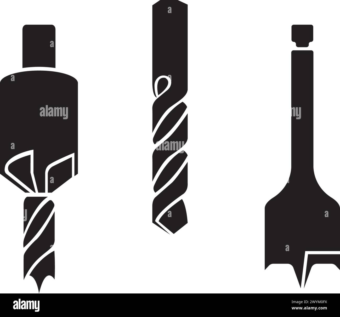 Drill tool icon vector illustration,construction icon and background ...