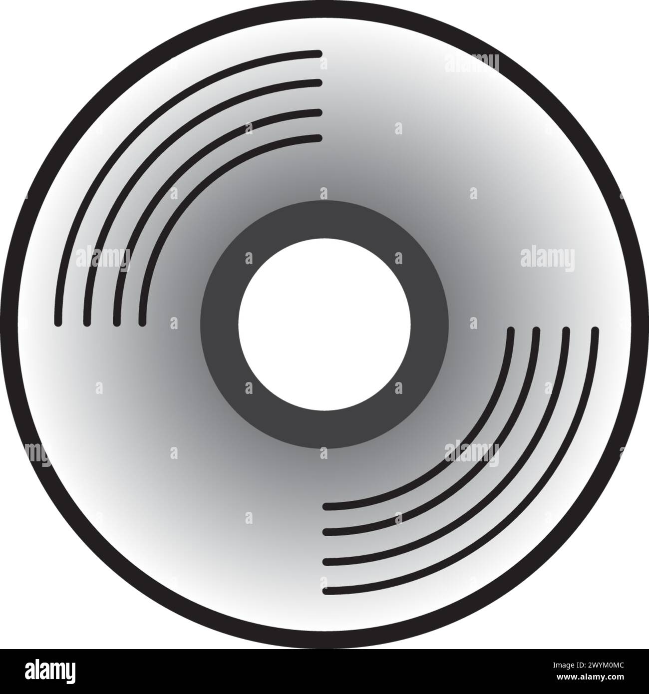 Vinyl disk record music logo vector icon illustration design Stock ...