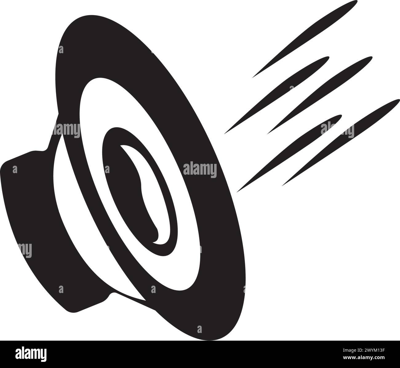 Speaker logo Black and White Stock Photos & Images - Alamy