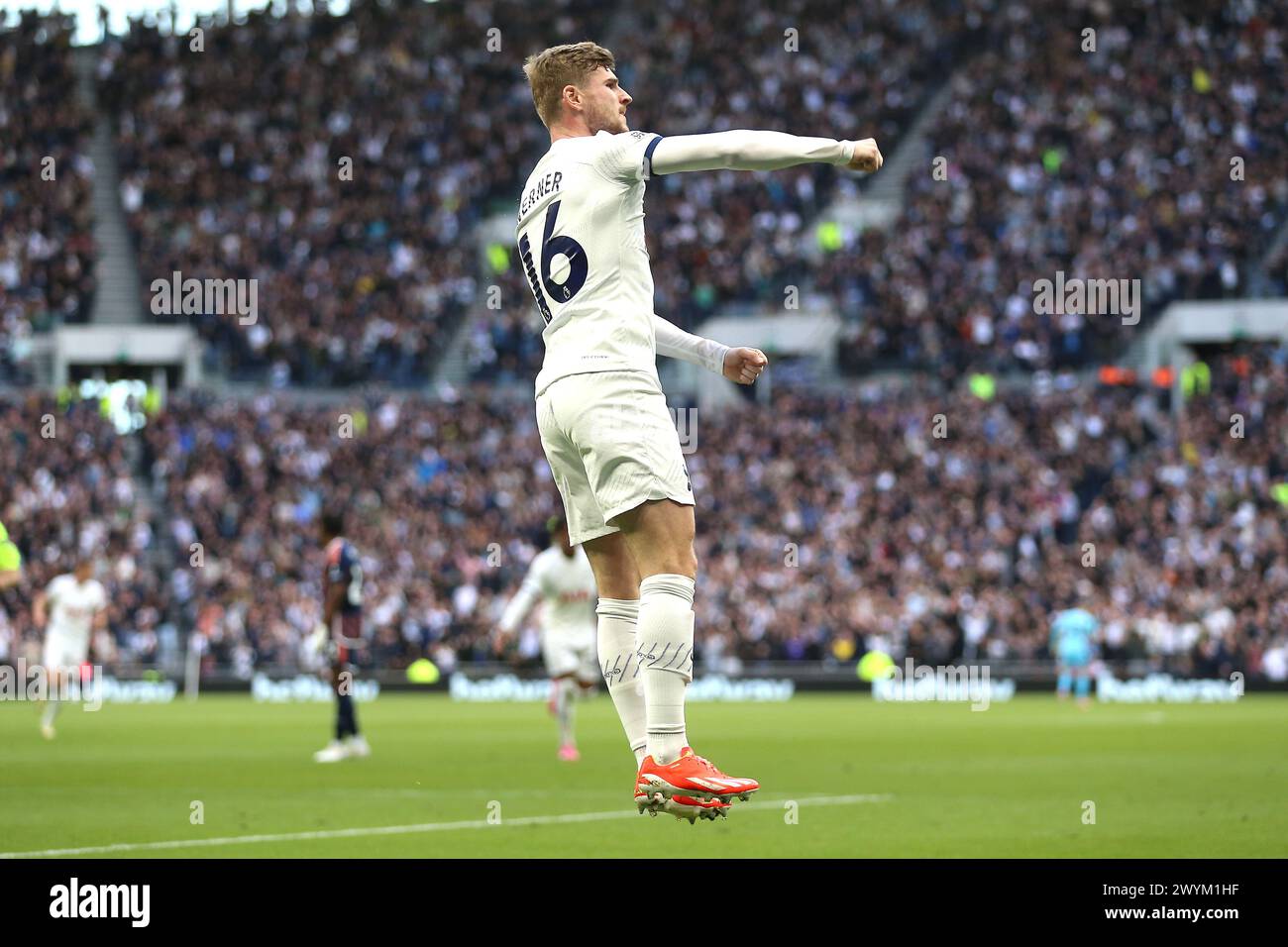 Tottenham Hotspur's Timo Werner celebrates their side's first goal of ...