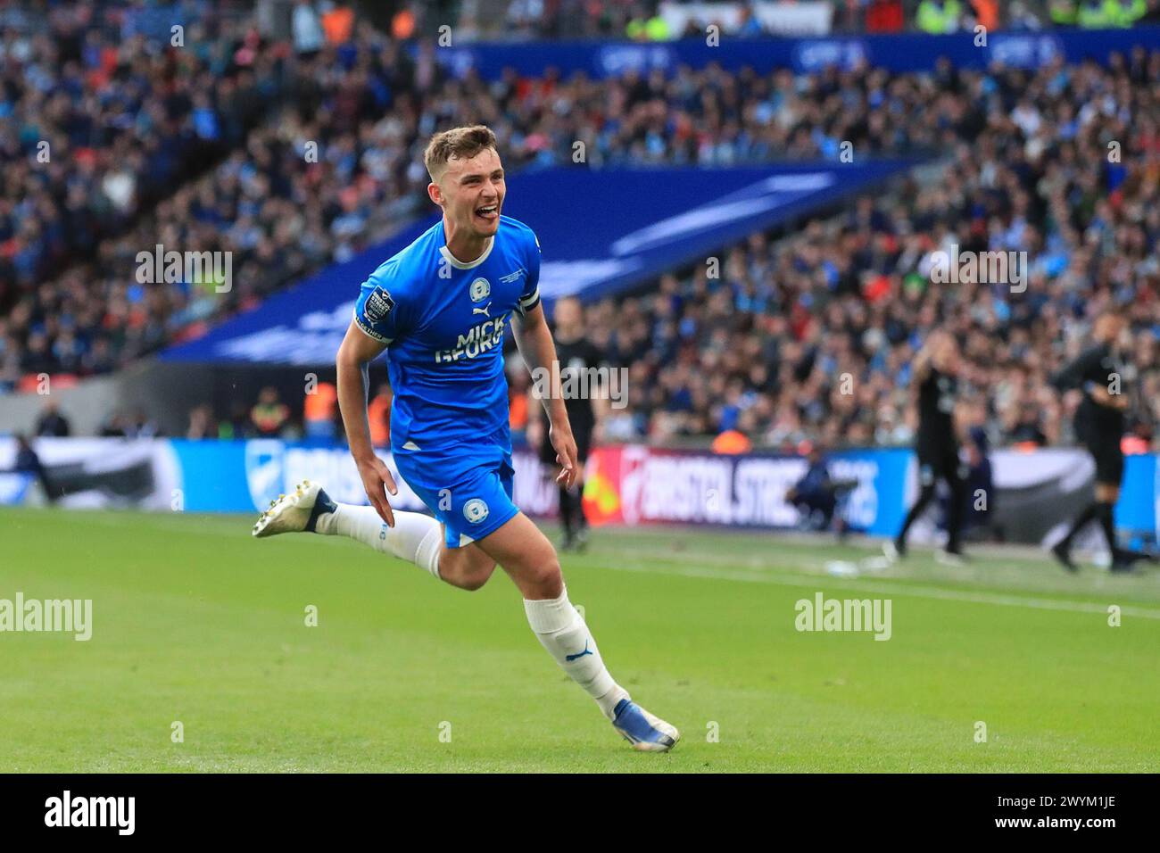 London, UK. 07th Apr, 2024. GOAL: Harrison Burrows of Peterborough ...