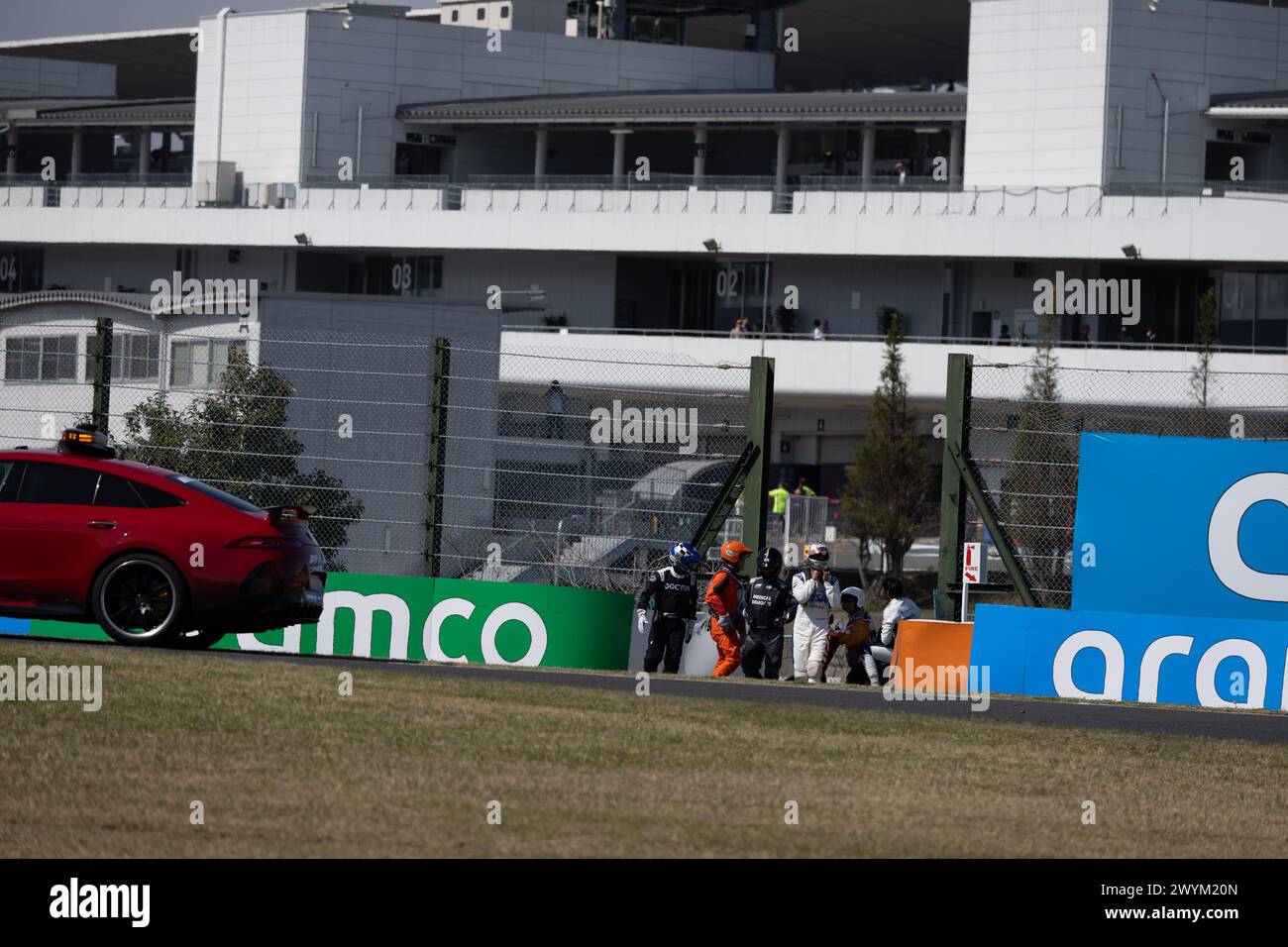 Suzuka Circuit, Mie, Japan. 7.April.2024; Daniel Ricciardo and Alex ...