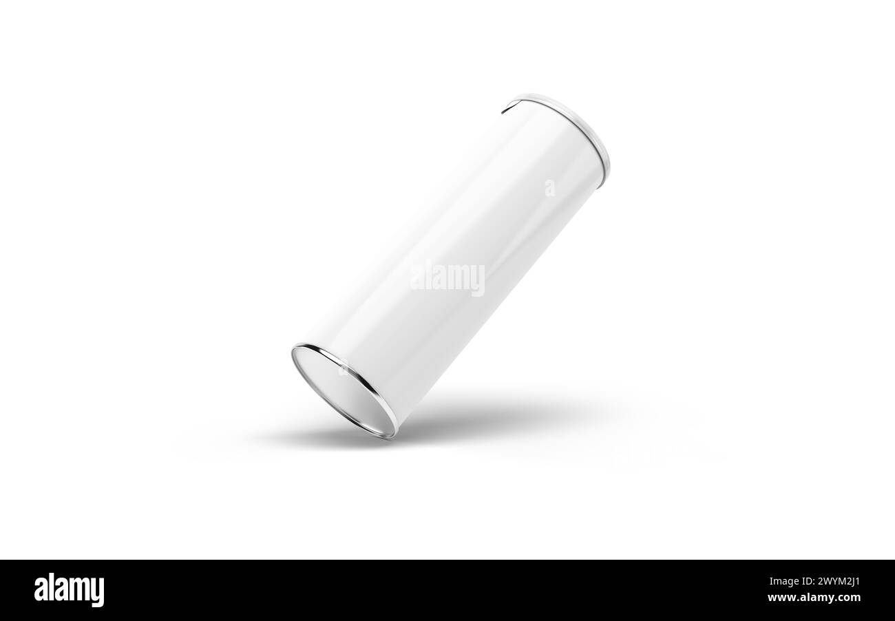 Plastic Cylindrical Cardboard Container Mockup Isolated Background. 3D ...