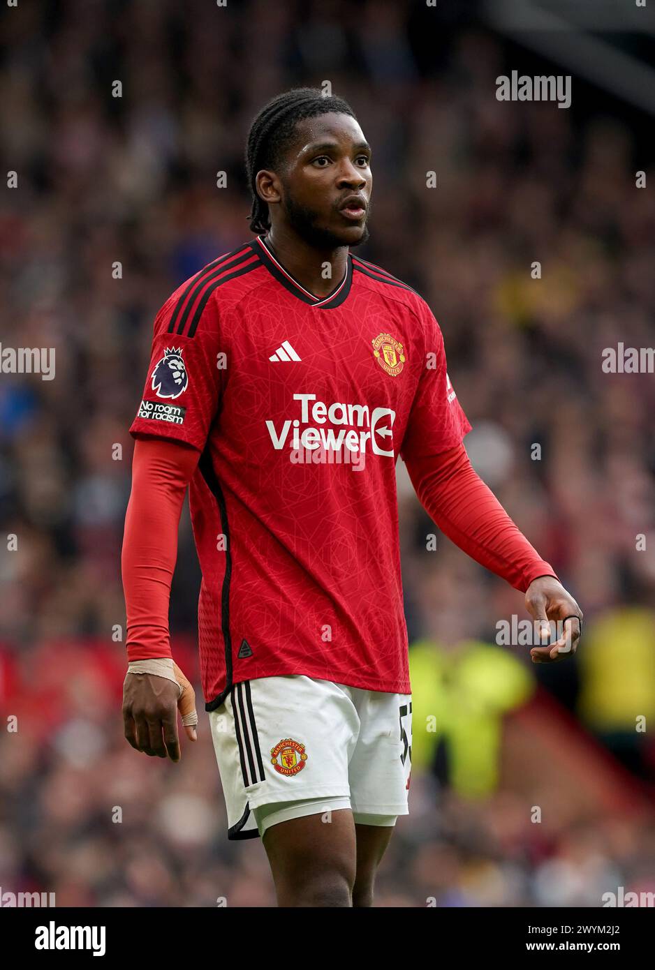 Manchester United's Willy Kambwala during the Premier League match at ...
