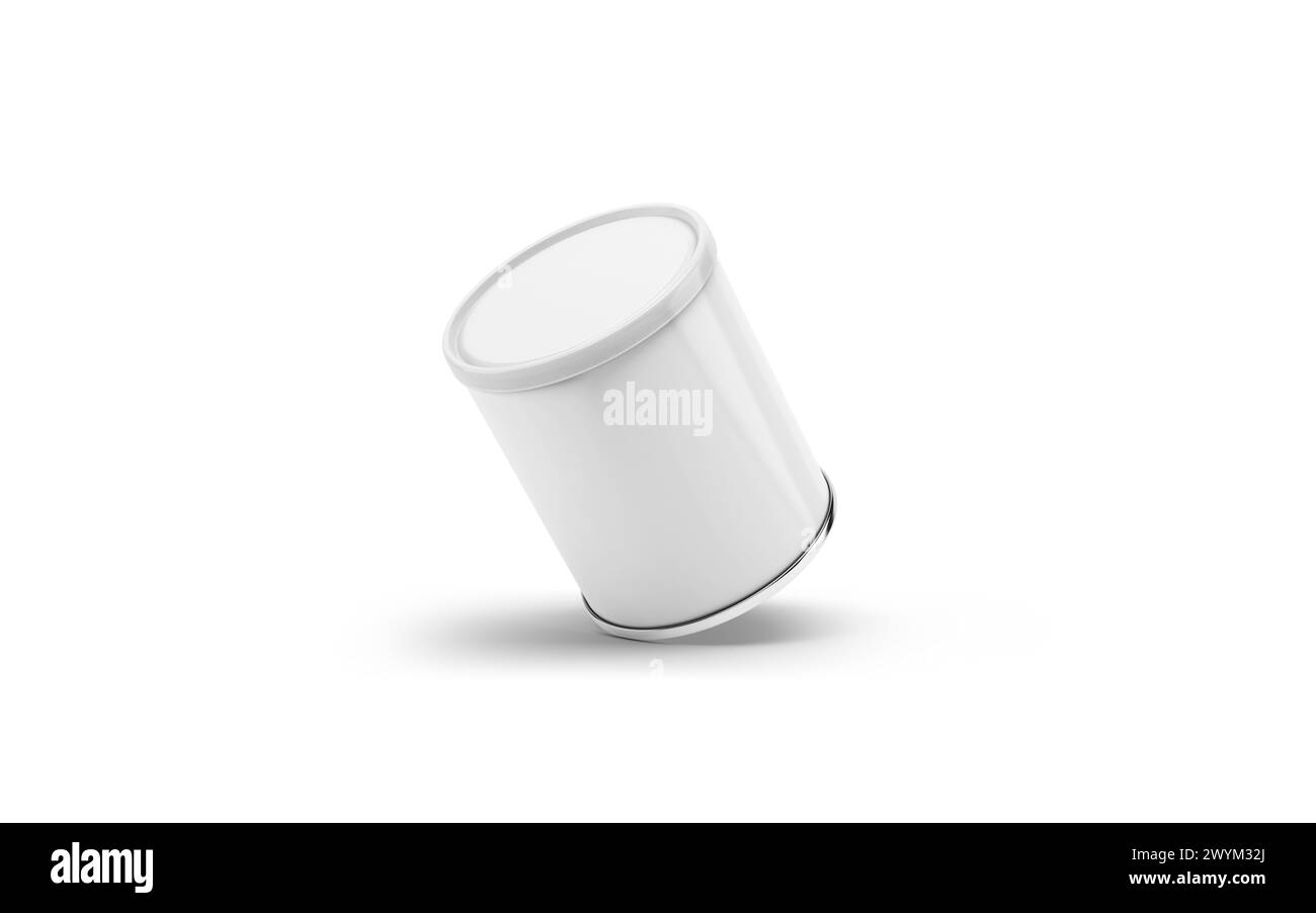 Plastic Cylindrical Cardboard Container Mockup Isolated Background. 3D ...