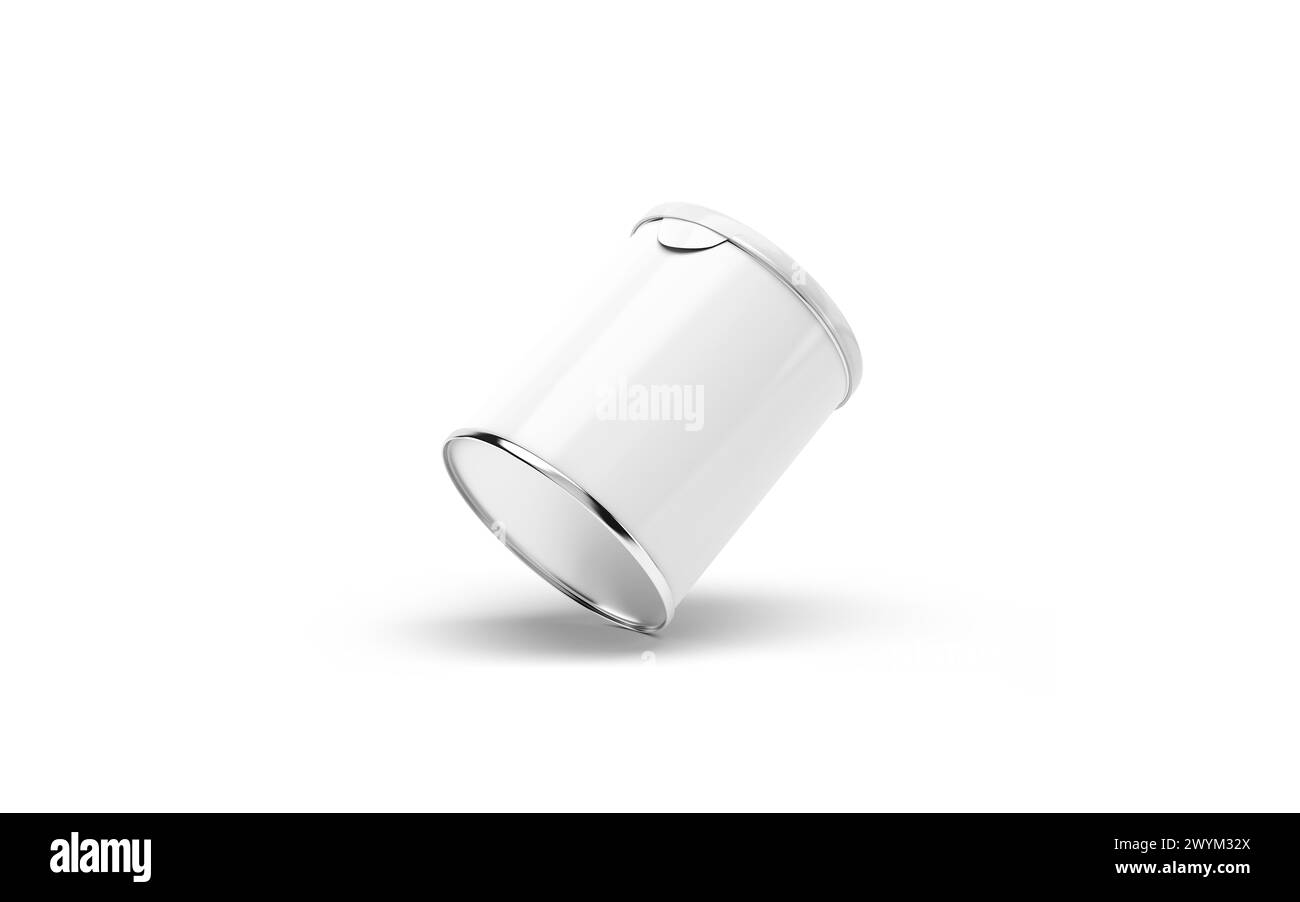 Plastic Cylindrical Cardboard Container Mockup Isolated Background. 3D ...