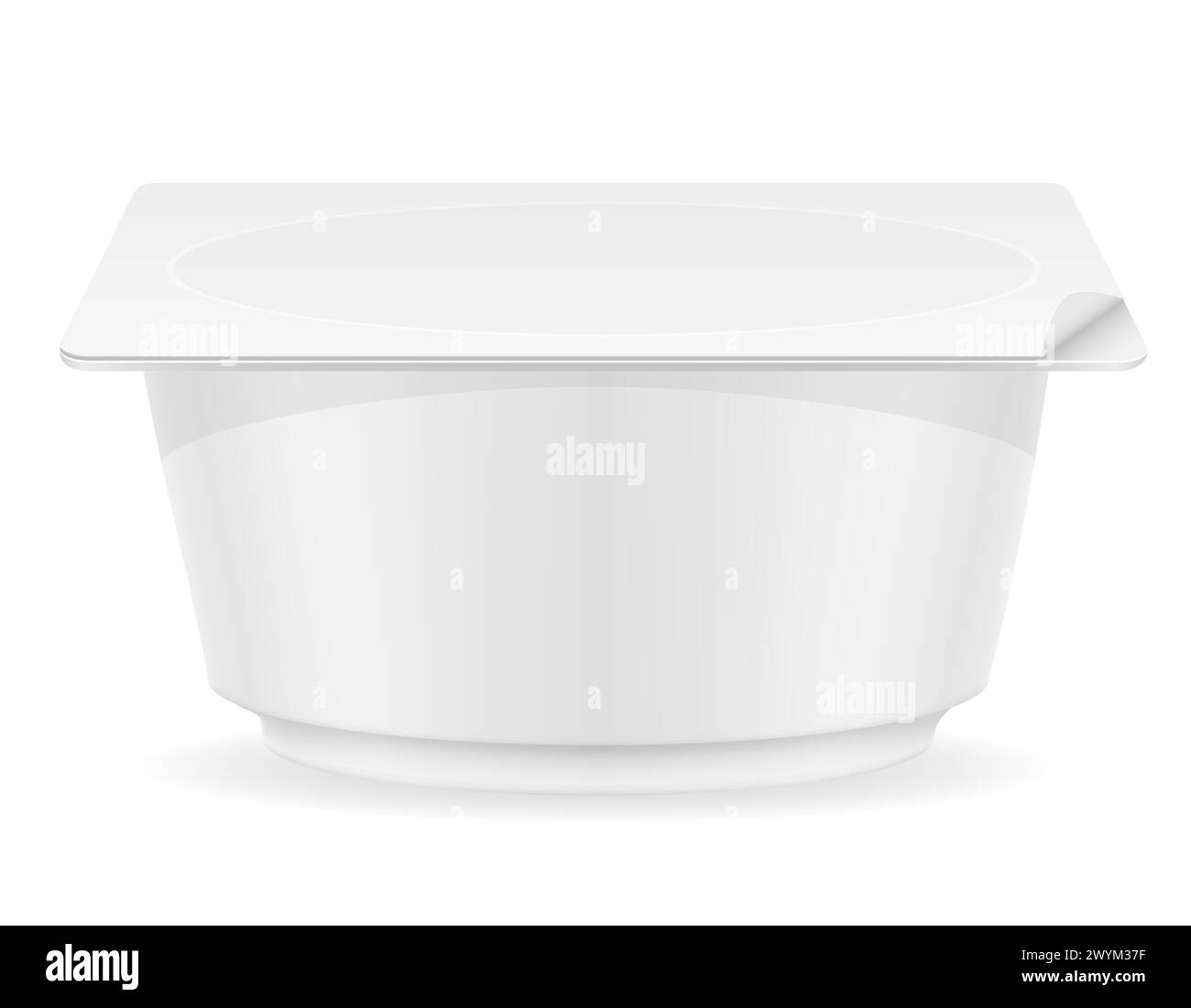 Plastic Container Mockup Isolated Background, 3D Rendering Stock Photo ...