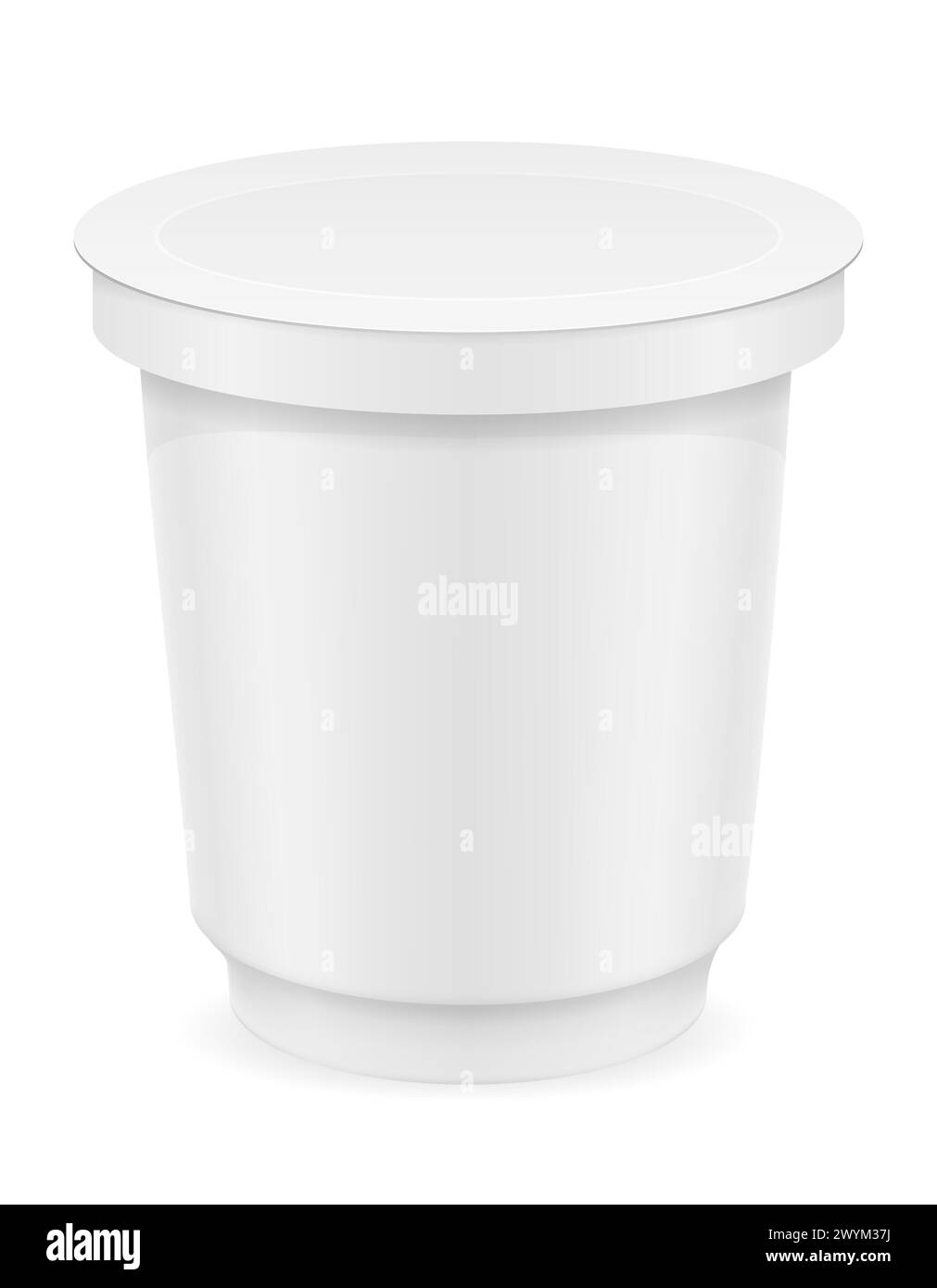 Plastic Container Mockup Isolated Background, 3D Rendering Stock Photo ...