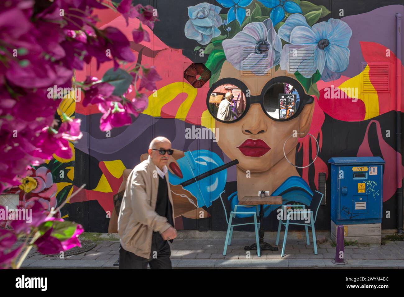 Famous Balat neighborhood in Fatih district of Istanbul, Turkey Stock ...