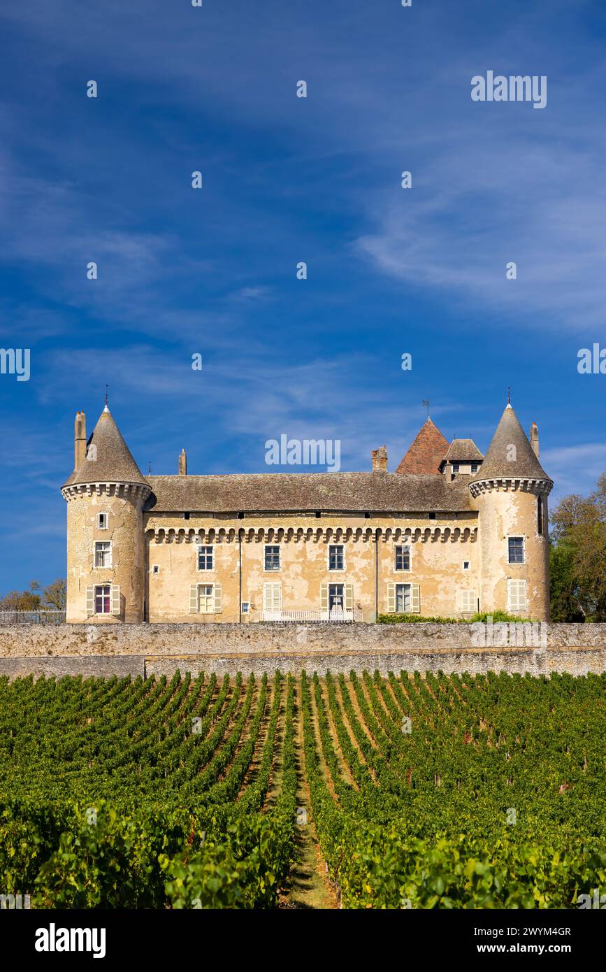 Chateau de Rully castle, Saone-et-Loire departement, Burgundy, France ...