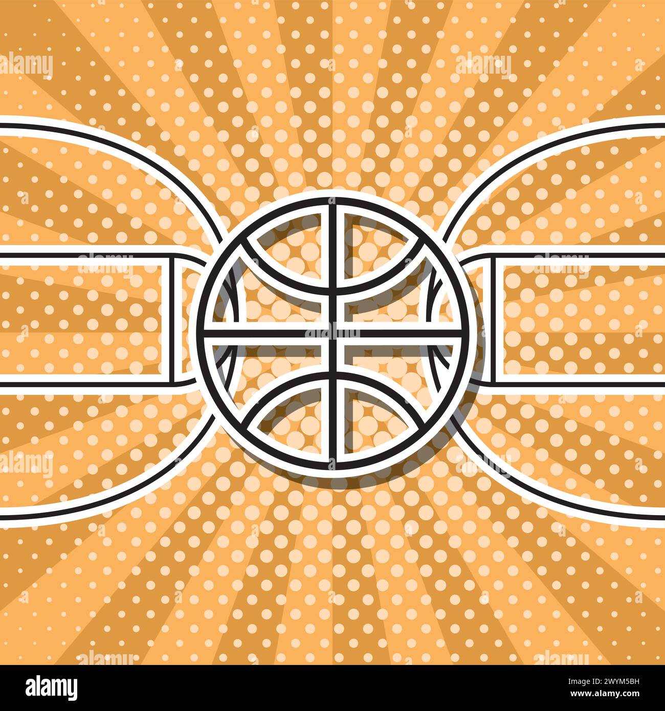 vector illustration of basketball symbol Stock Vector Image & Art - Alamy