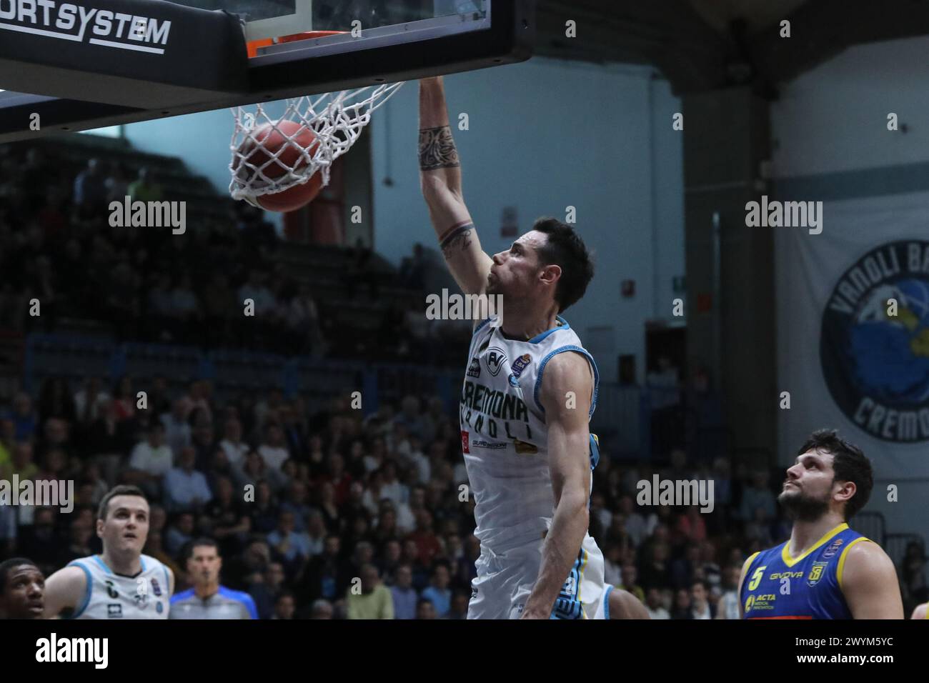 Cremona, Italy. 07th Apr, 2024. Simone Zanotti (Vanoli Cremona) during ...