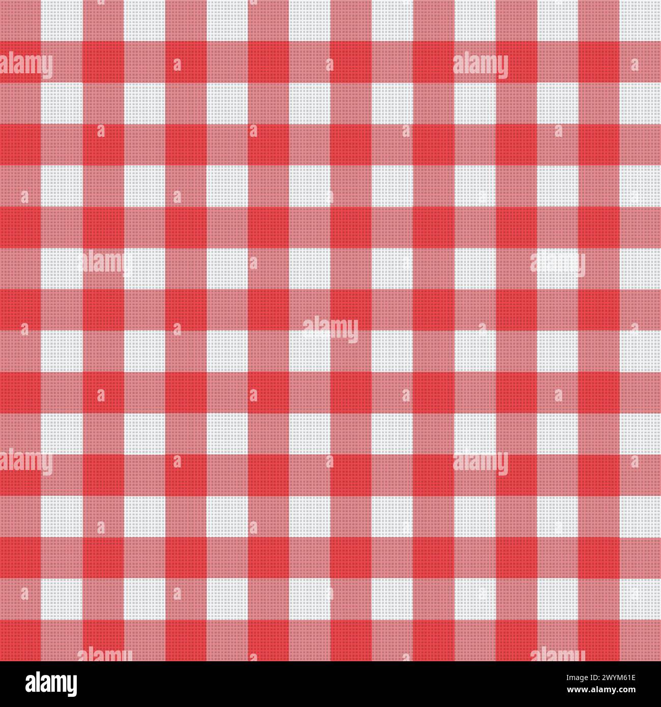 Red picnic blanket Stock Vector Images - Alamy