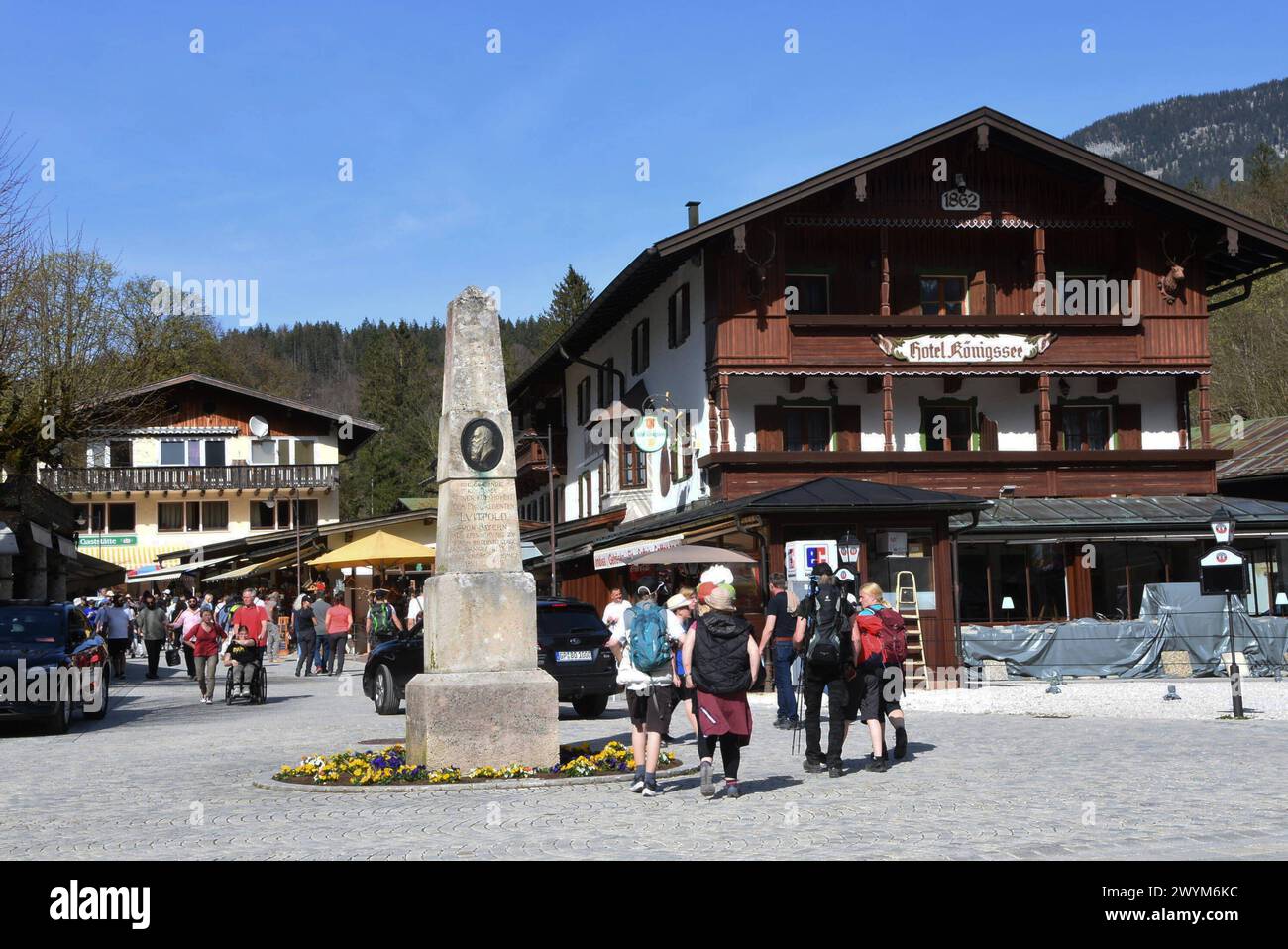 Prinzregenten Luitpold von Bayern Denkmal Koenigssee 06.04 2024 ...